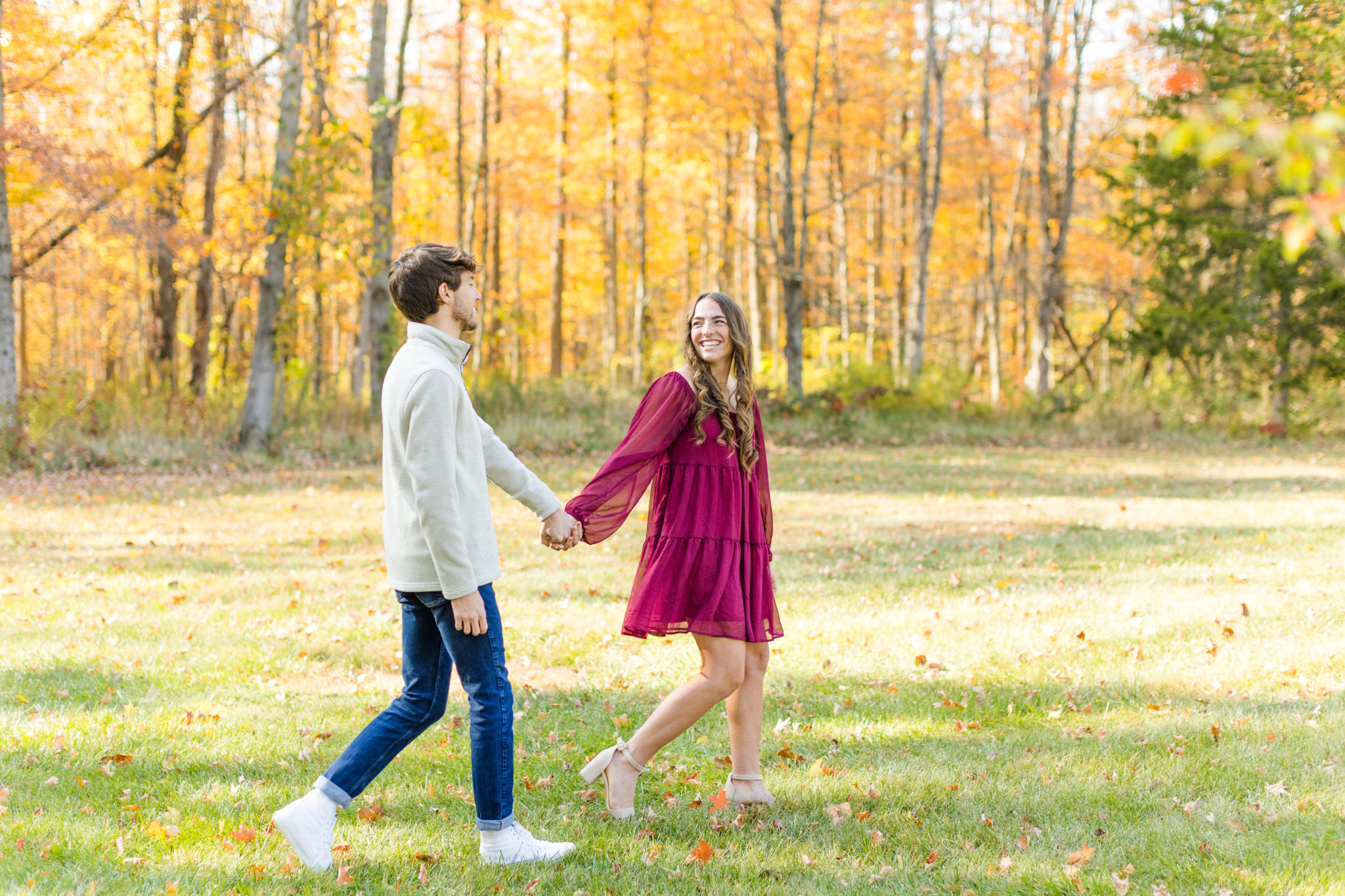 Hunter + Makayla- Indiana Fall Engagement Session ...